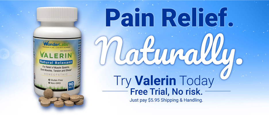 NEW Try Valerin All-Natural Relaxant for Free - Eases: back pain, leg ...